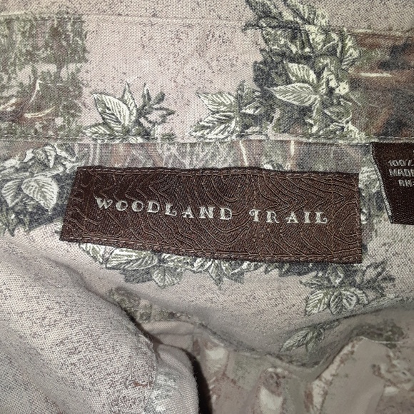 Woodland Trail | Shirts | Woodland Trail Mens Button Down Shirt Size ...